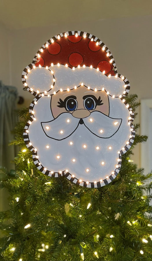 Santa Claus Christmas Tree Topper – Backwoods Designs and Decor